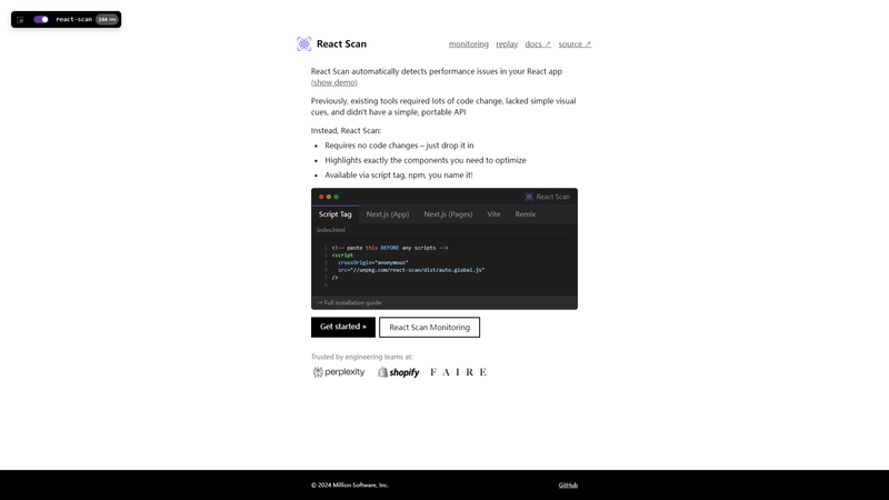 React Scan - React - 霂明导航